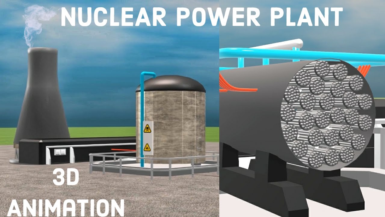 HOW A NUCLEAR POWER PLANT WORKS ?.. || NUCLEAR REACTION || 3D ANIMATION ...
