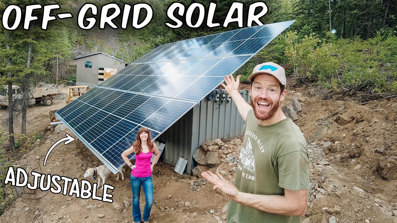 Couple Finishes MASSIVE Off-Grid SOLAR SYSTEM - EcoPowerHub